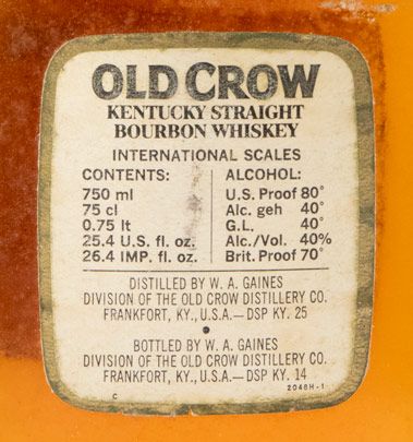 Old Crow 6 anos Sour Mash