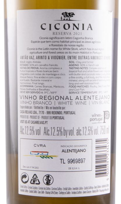 2021 Ciconia Reserva branco