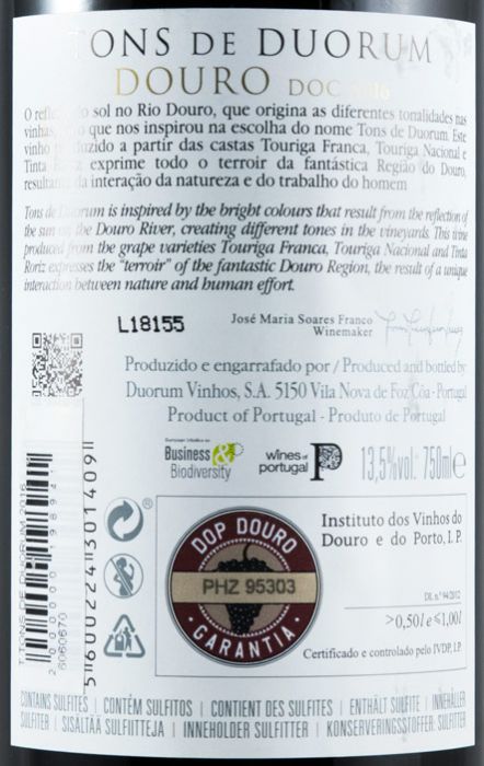 2016 Tons de Duorum tinto