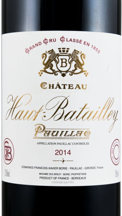 2014 Château Haut-Batailley tinto