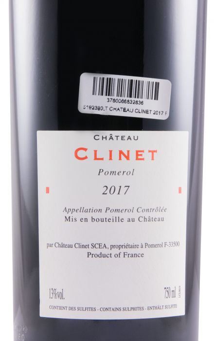 2017 Château Clinet Pomerol tinto
