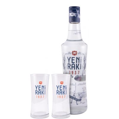 Set Raki Yeni w/2 Glasses
