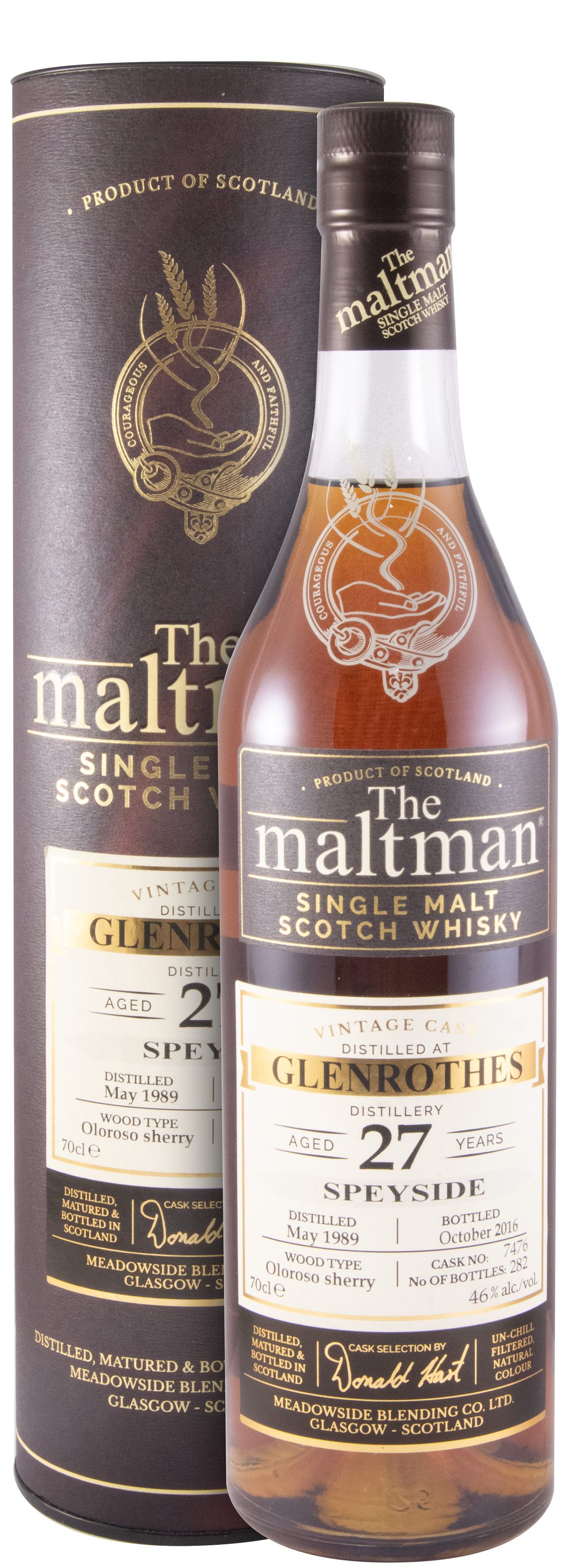 1989 The Maltman Glenrothes 27 anos (engarrafado em 2016)