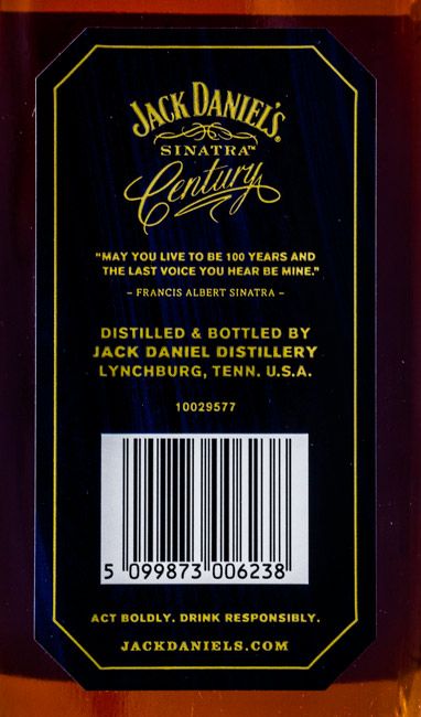 Jack Daniel's Sinatra Century 100 Proof 1L