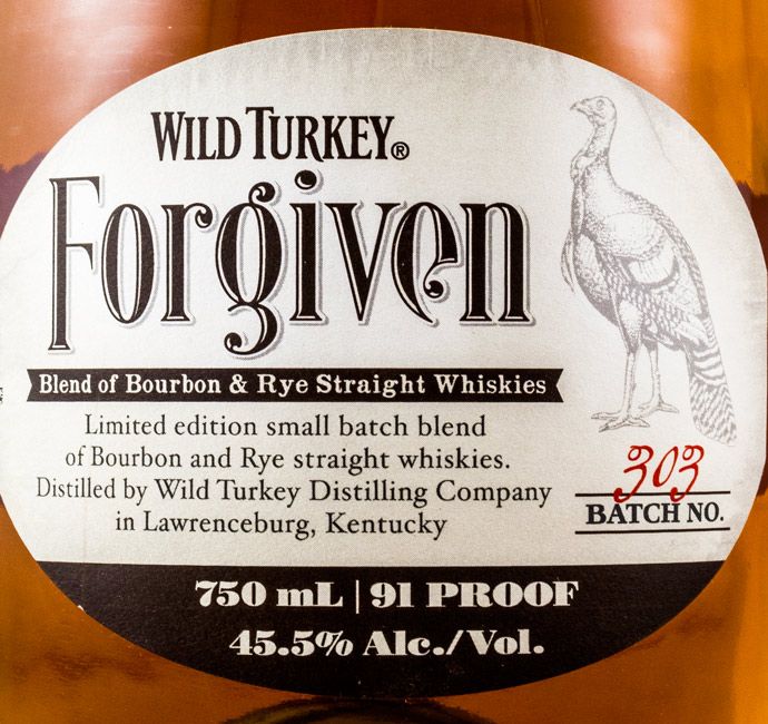 Wild Turkey Forgiven 2014 Edição Especial Batch N.º 303