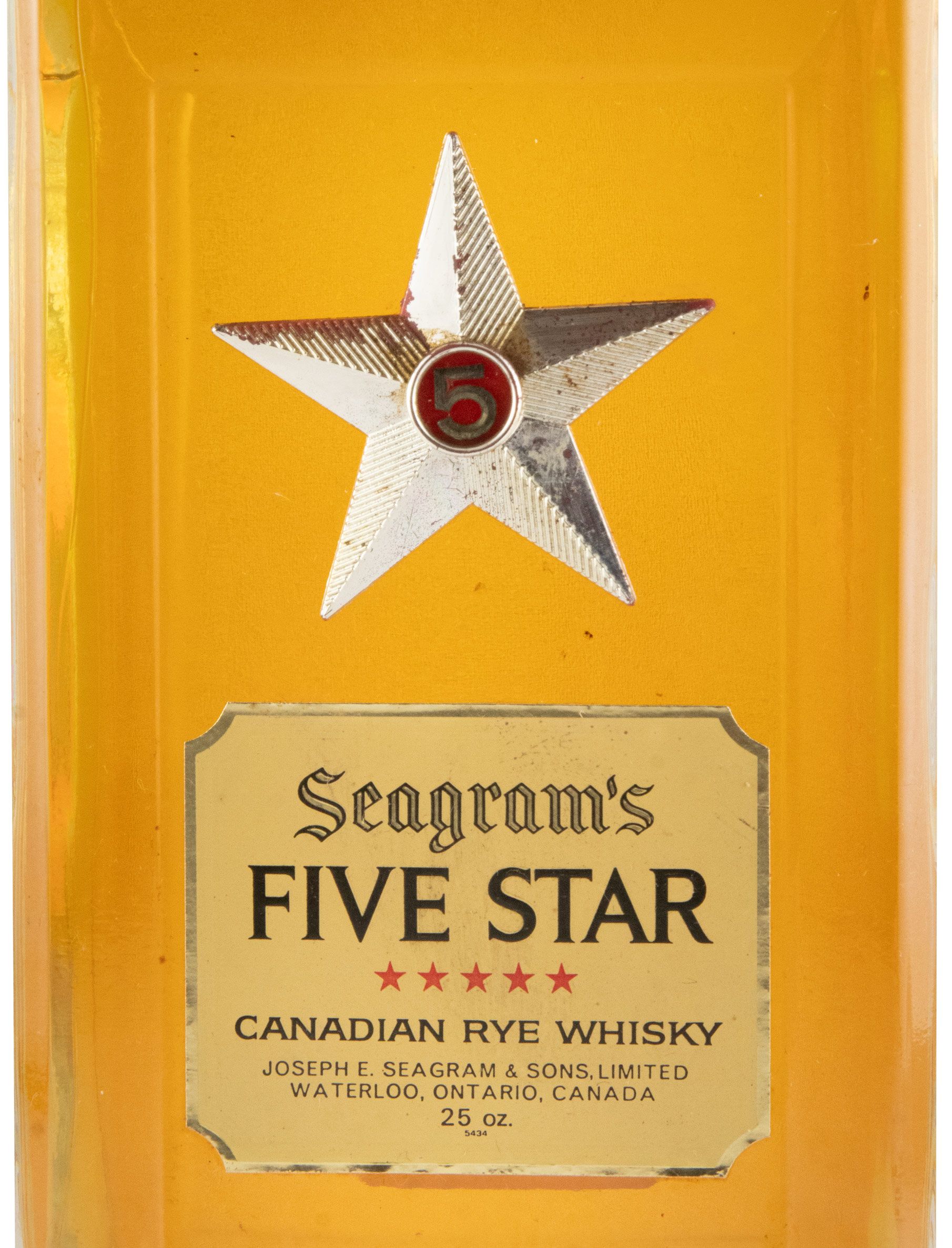 Seagram's Five Star Rye (década de 70) 75cl