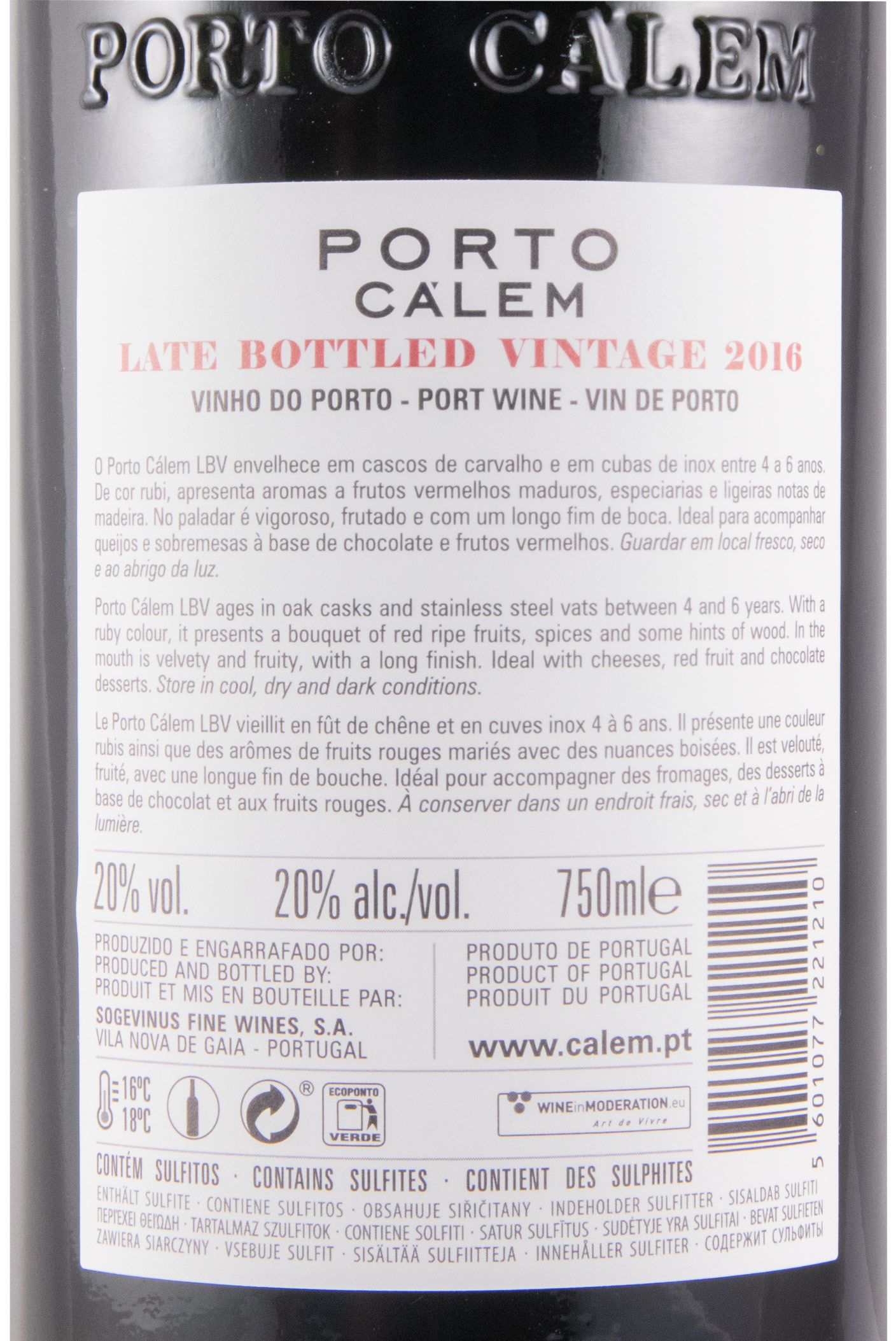 2016 Cálem LBV Porto