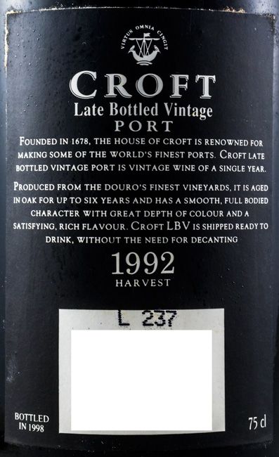1992 Croft LBV Porto