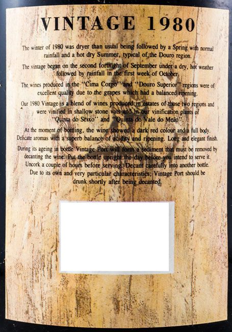 1980 Ferreira Vintage Port