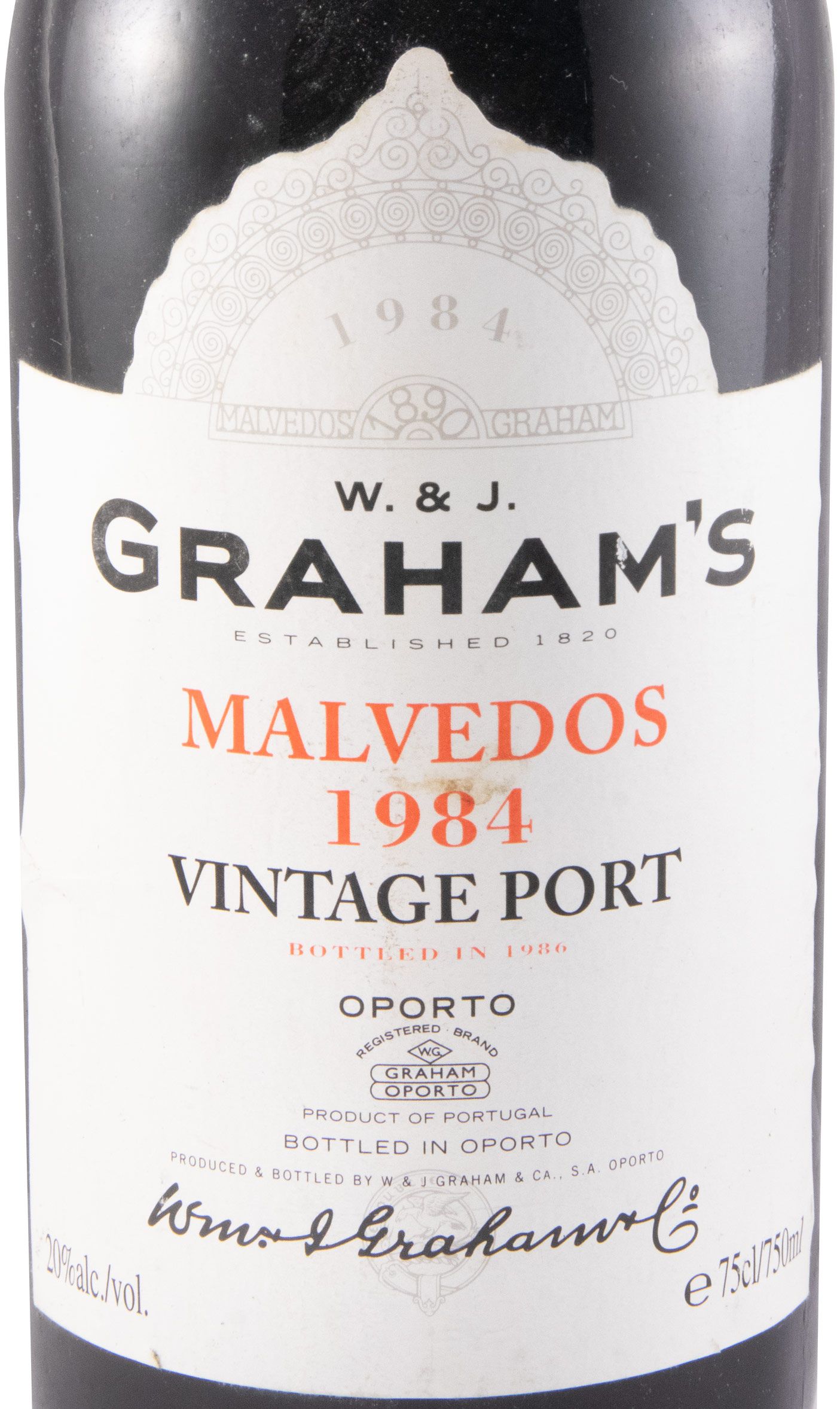 1984 Graham's Quinta dos Malvedos Vintage Porto