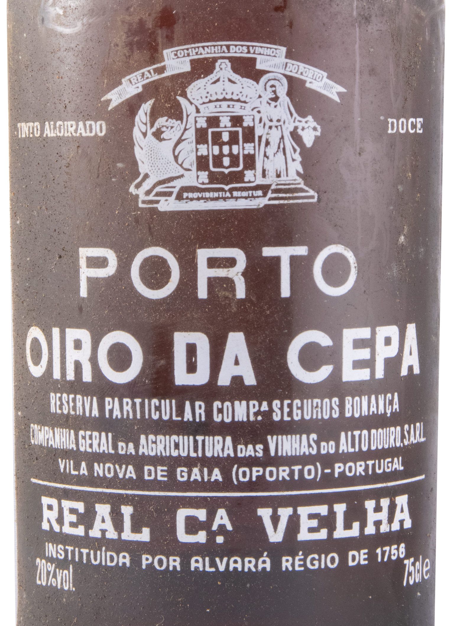 Real Companhia Velha Oiro da Cepa Port (pyrographed bottle)