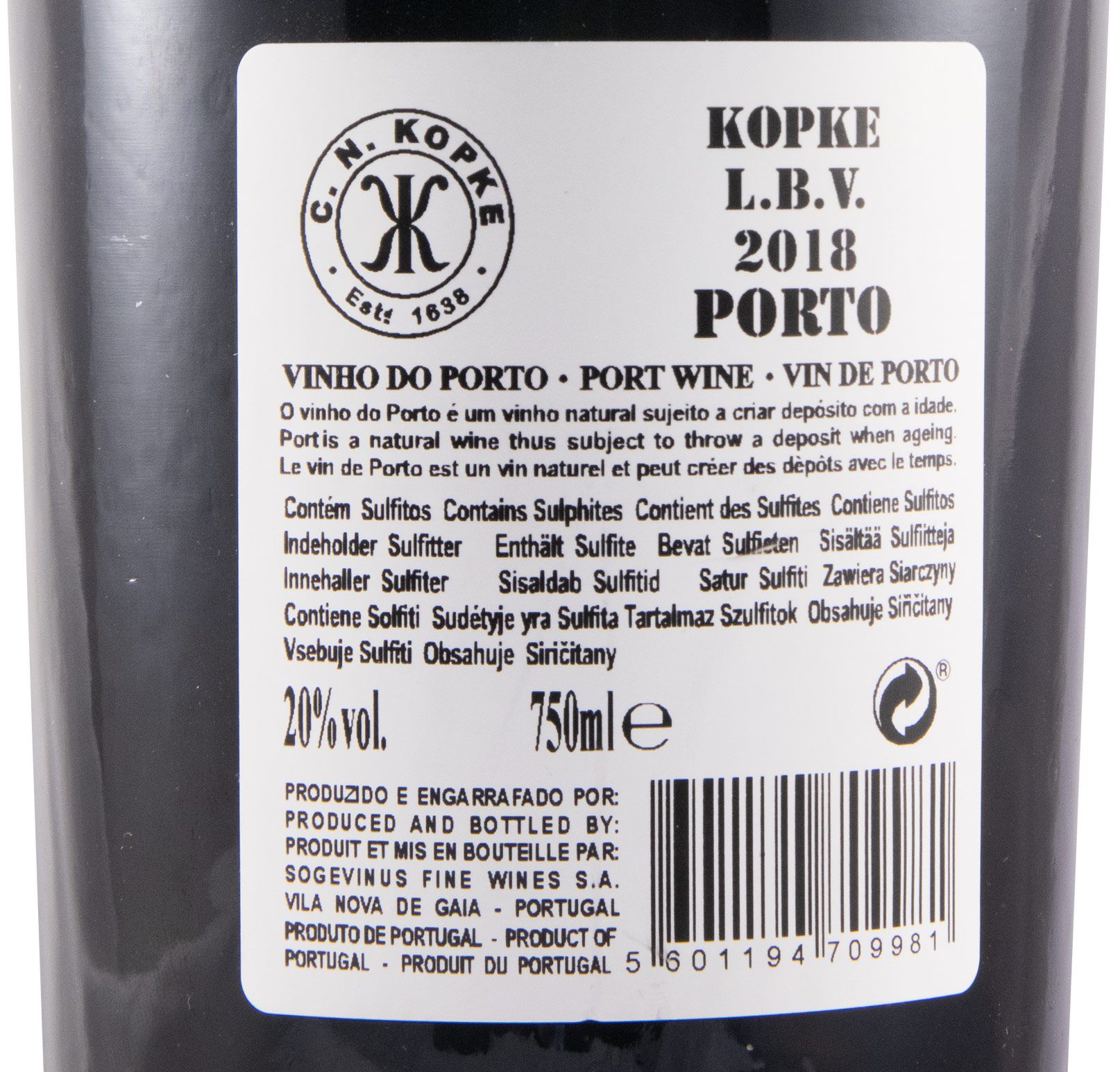 2018 Kopke LBV Porto