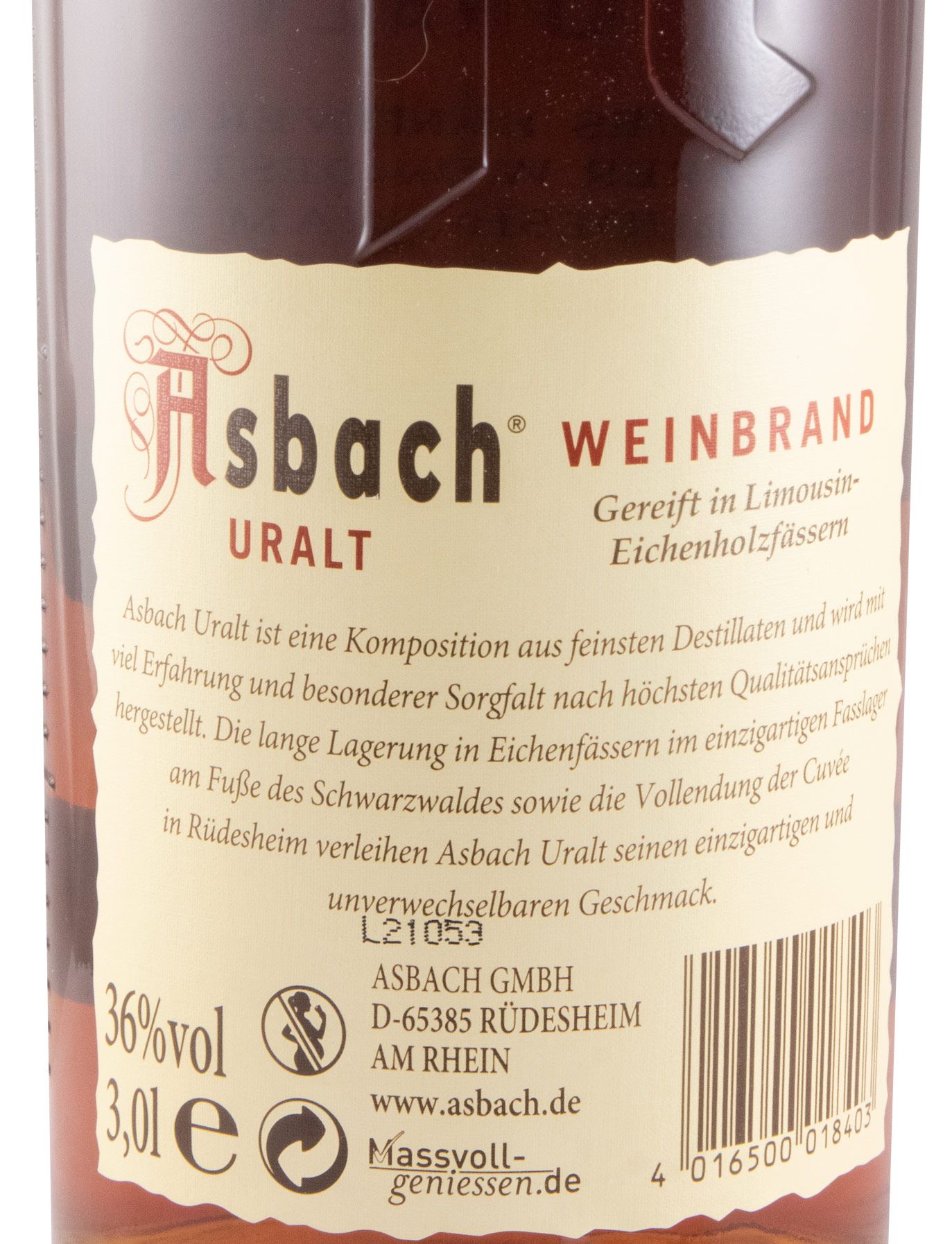 Brandy Asbach Uralt 3L