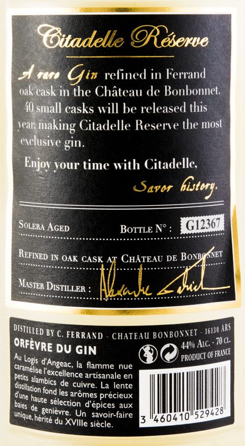 Gin Citadelle Reserve