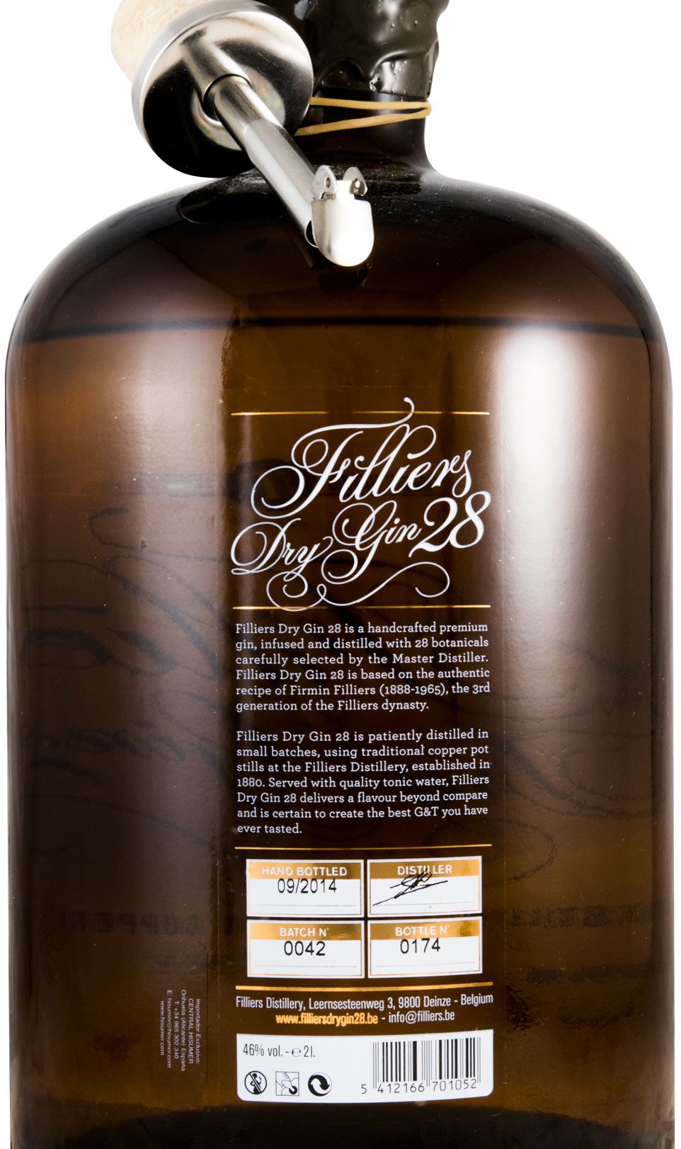 Gin Filliers 28 Dry Gin 2L