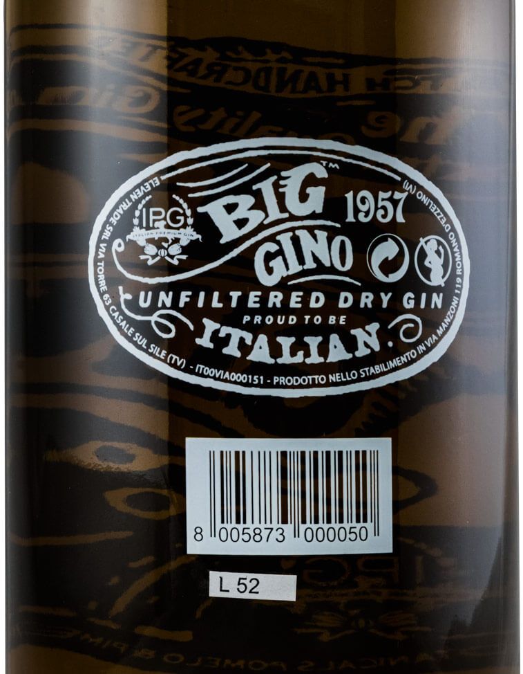 Gin Big Gino Italian Dry Gin 1L
