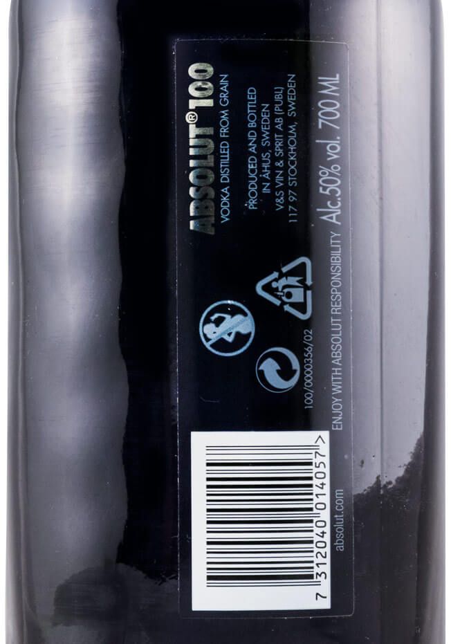 Vodka Absolut 100 70cl
