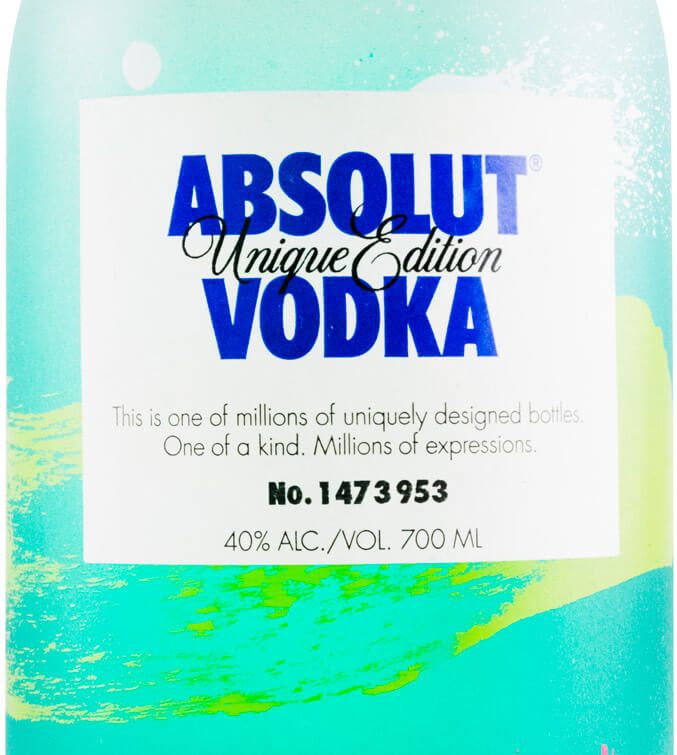 Vodka Absolut Unique Edition Verde