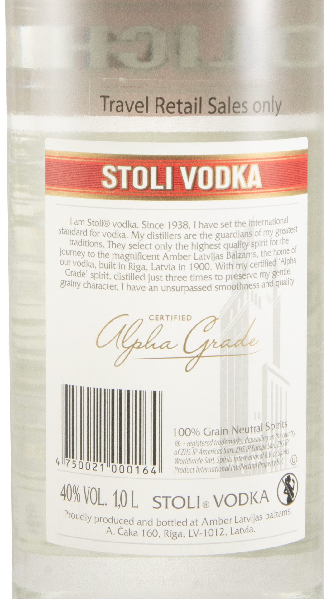 Vodka Stolichnaya 1L
