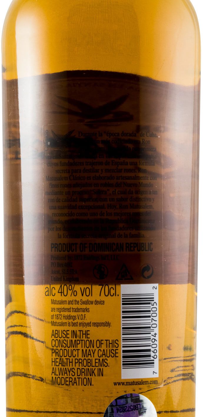 Rum Matusalem Clássico 10 anos