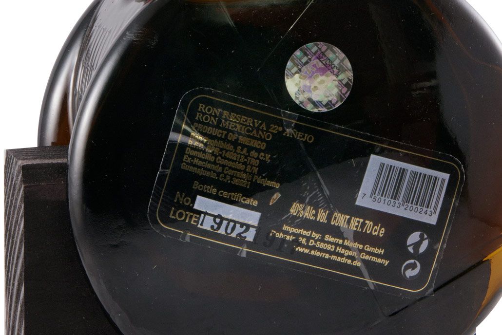 Rum El Ron Prohibido Reserva 22 Anejo