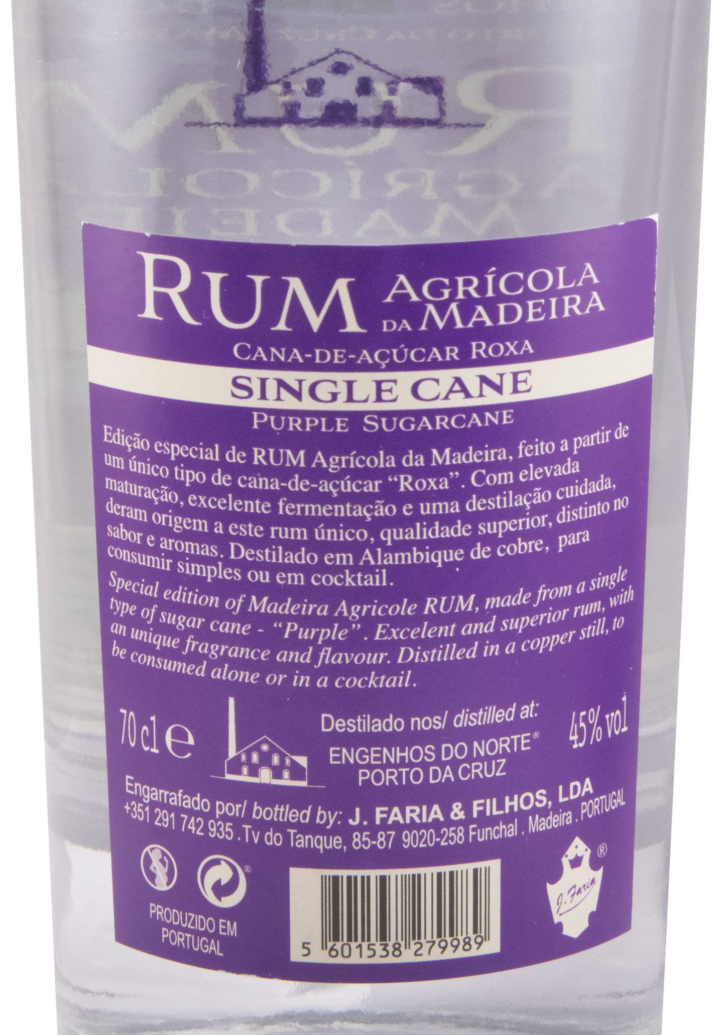 Rum Agricola da Madeira Single Cane