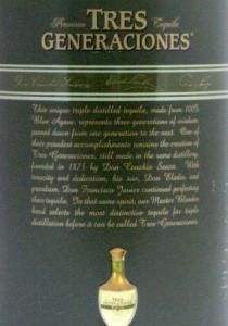 Tequila Sauza Tres Generaciones Reposado