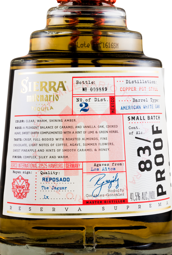 Tequila Sierra Reposado Milenario