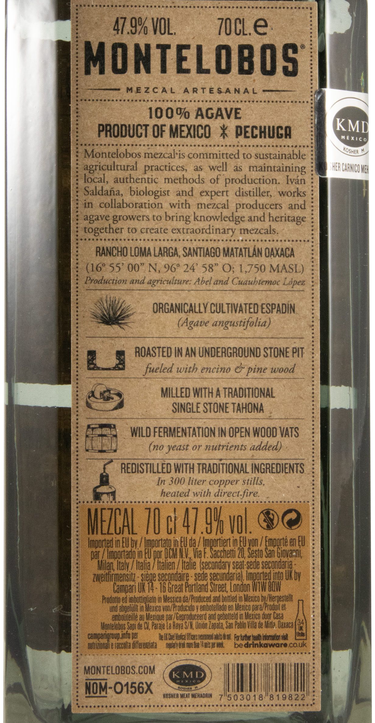 Mezcal Montelobos Pechuga