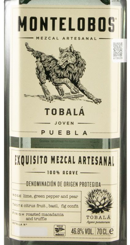 Mezcal Montelobos Tobalá