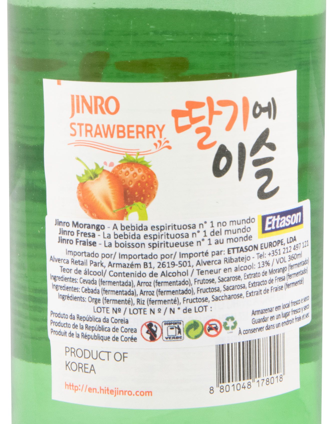 Soju Jinro Morango 36cl