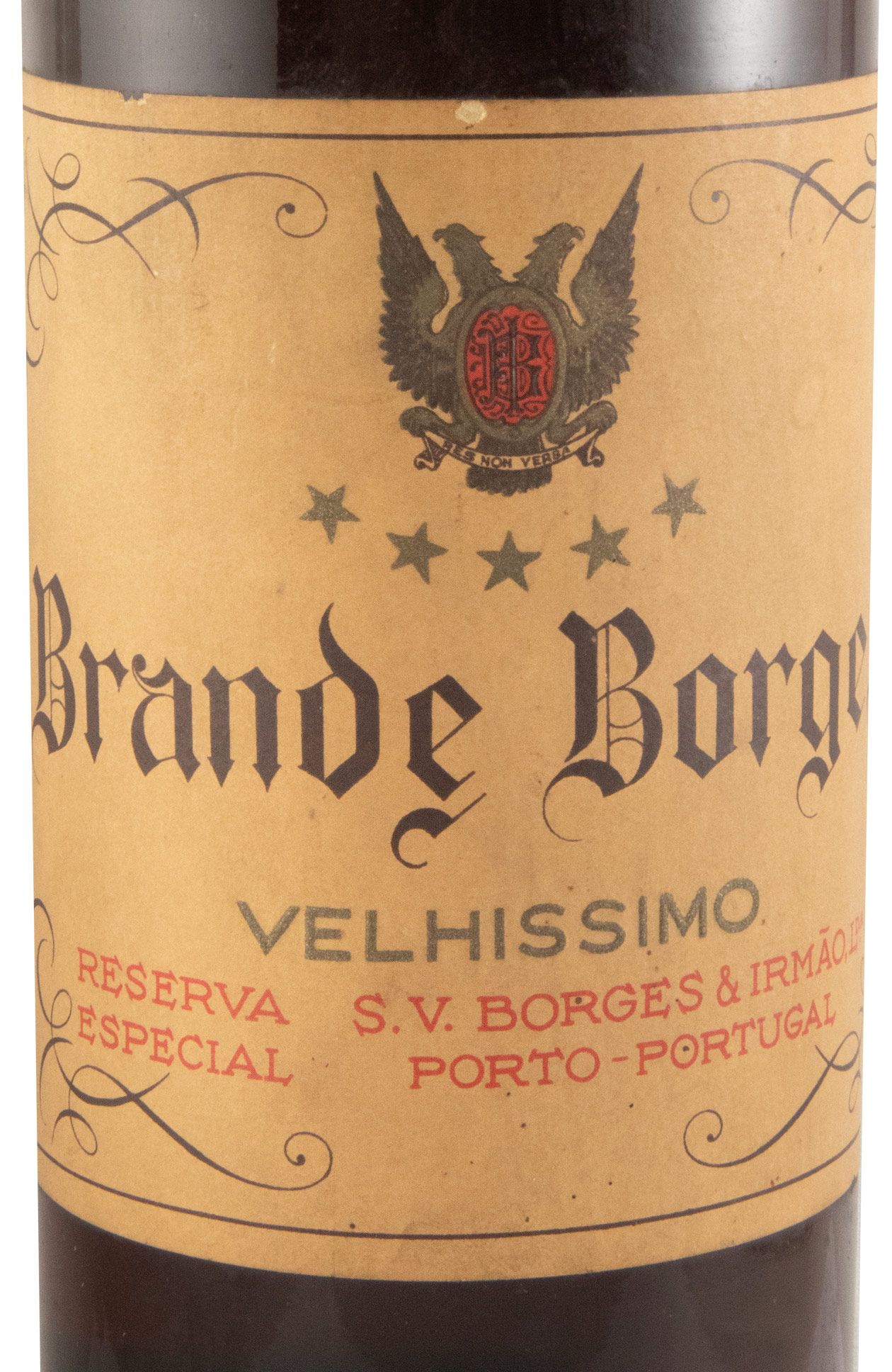 Brandy Borges Velhíssimo 5 Stars (low level and cork stopper) 1L