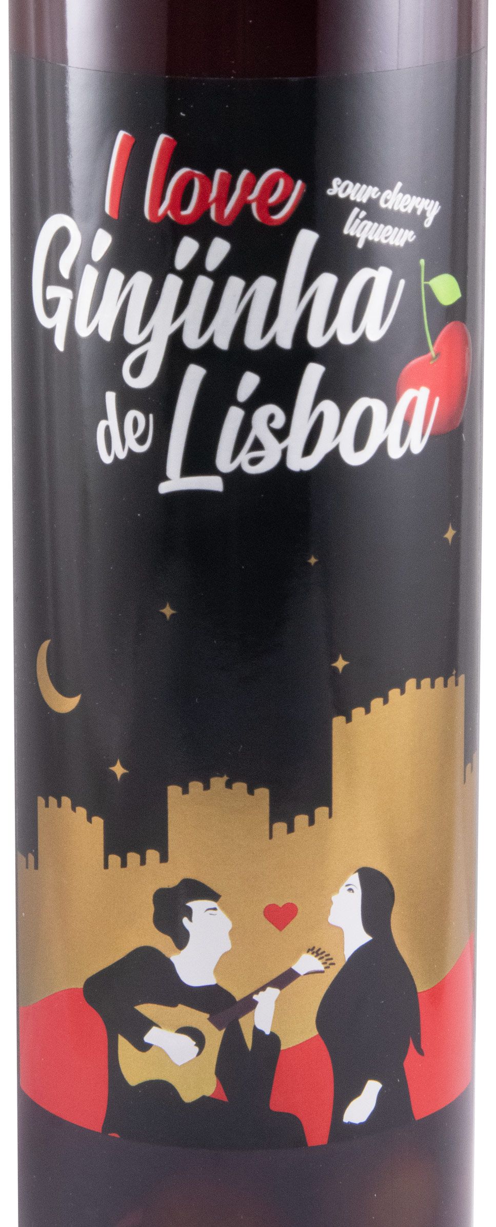 Licor de Ginjinha de Lisboa c/12 Copos Chocolate 50cl