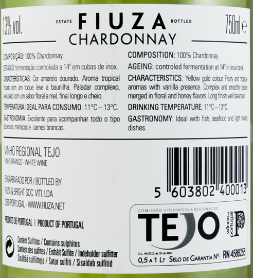 2016 Fiuza Chardonnay white