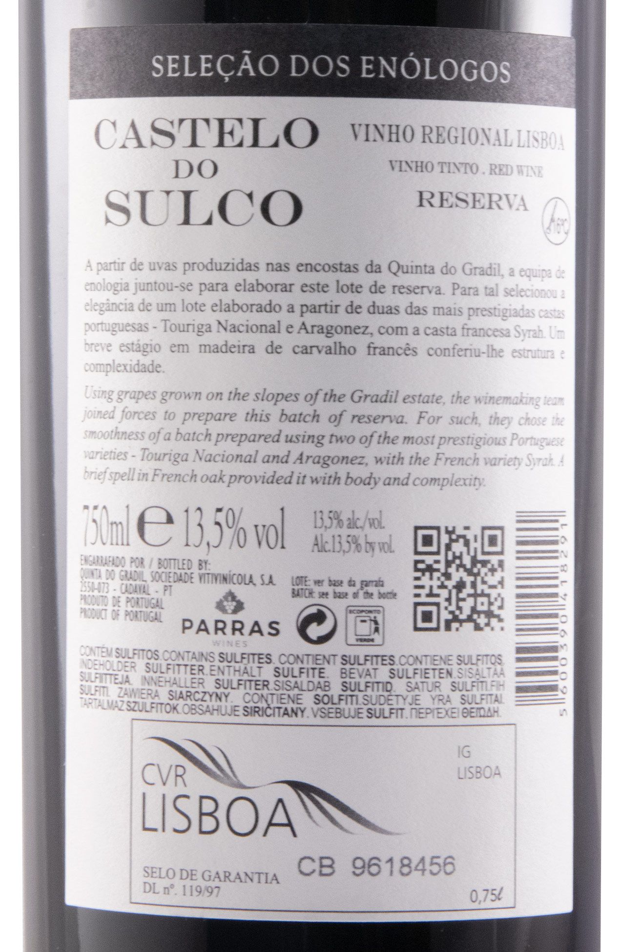 2020 Castelo do Sulco Seleção dos Enólogos Reserva tinto