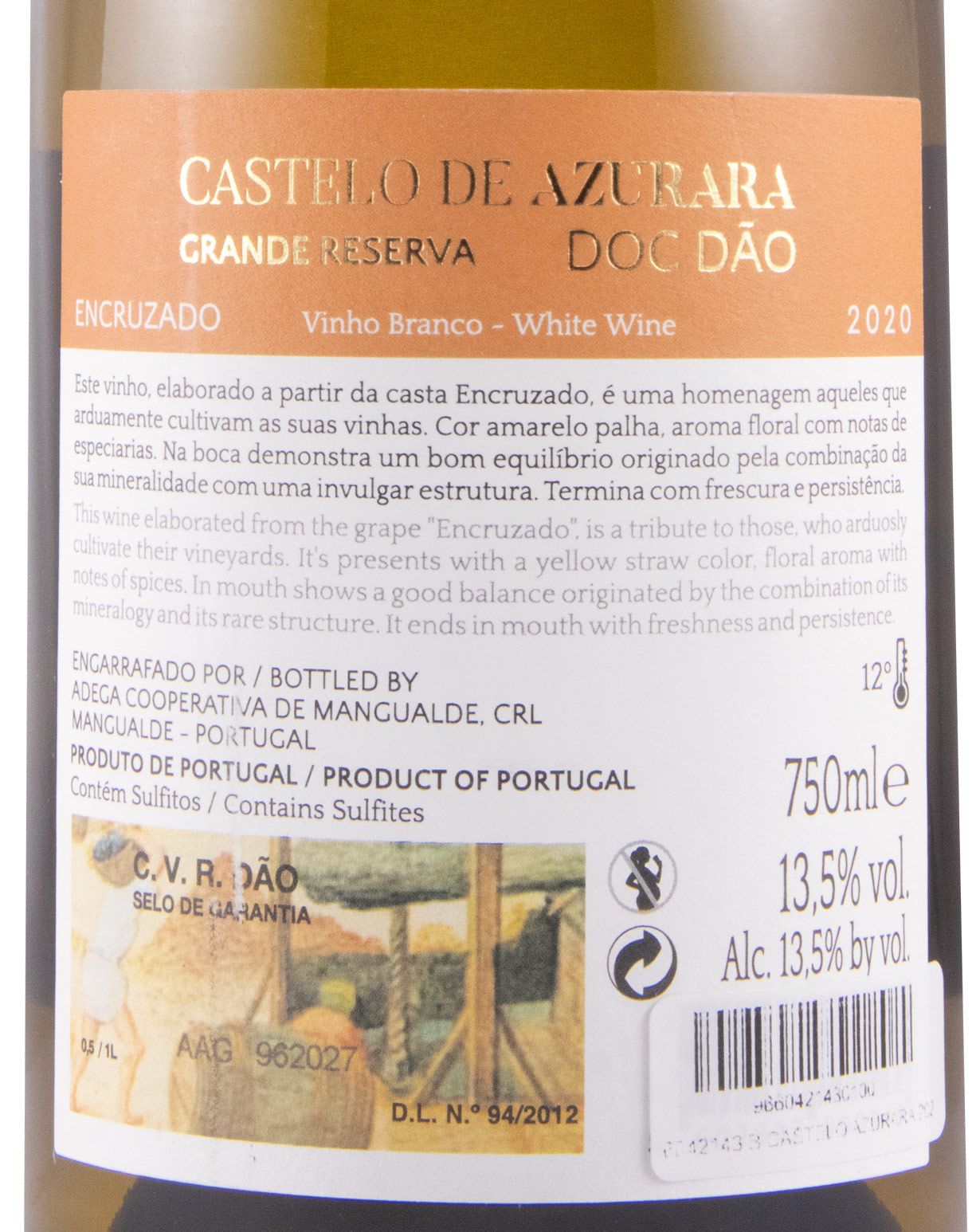 2020 Castelo de Azurara Encruzado Grande Reserva branco