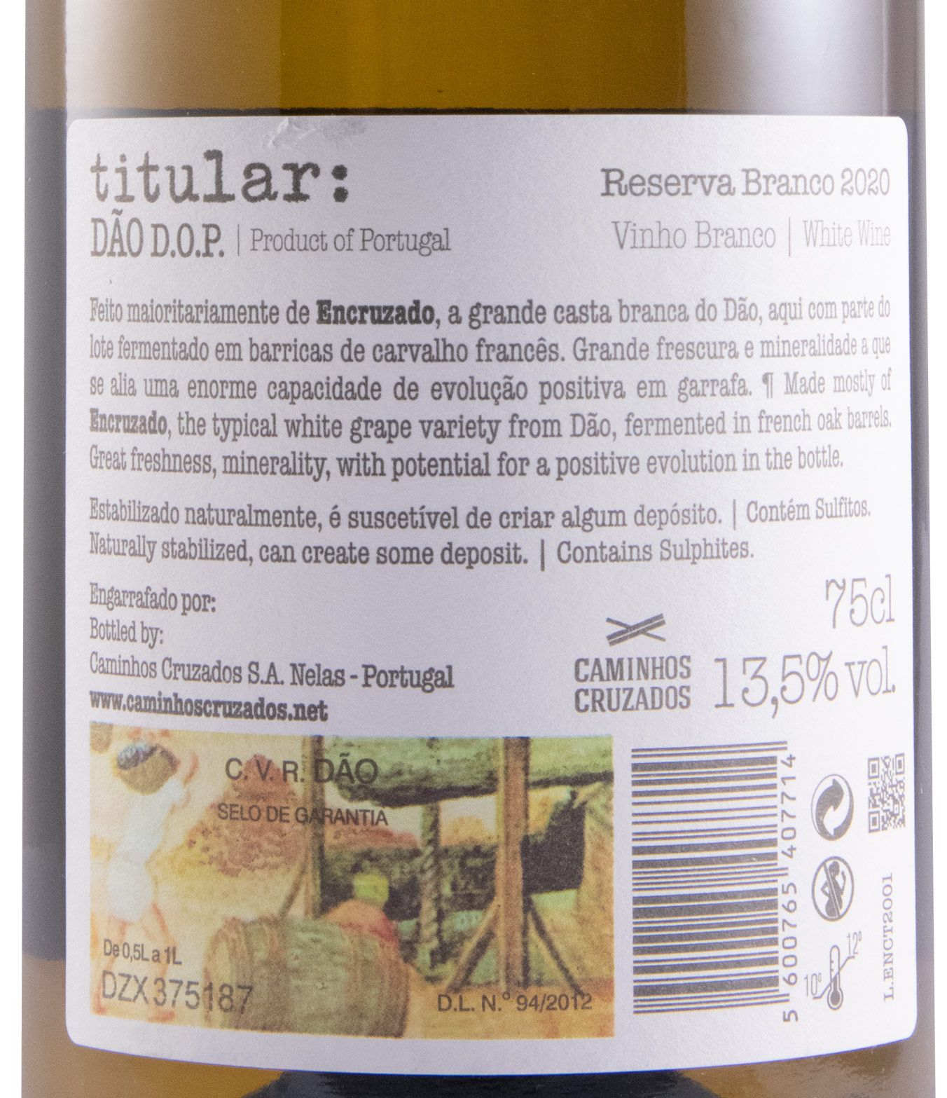 2020 Titular Encruzado Reserva branco