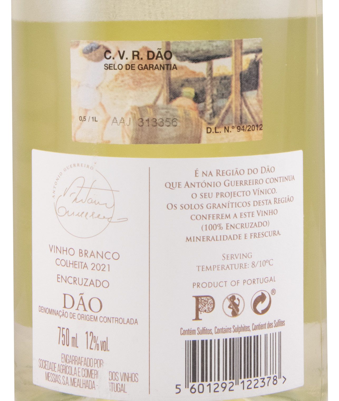 2021 António Guerreiro Encruzado Dão branco