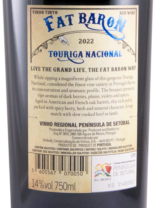 2022 Casa Ermelinda Freitas Fat Baron Touriga Nacional tinto