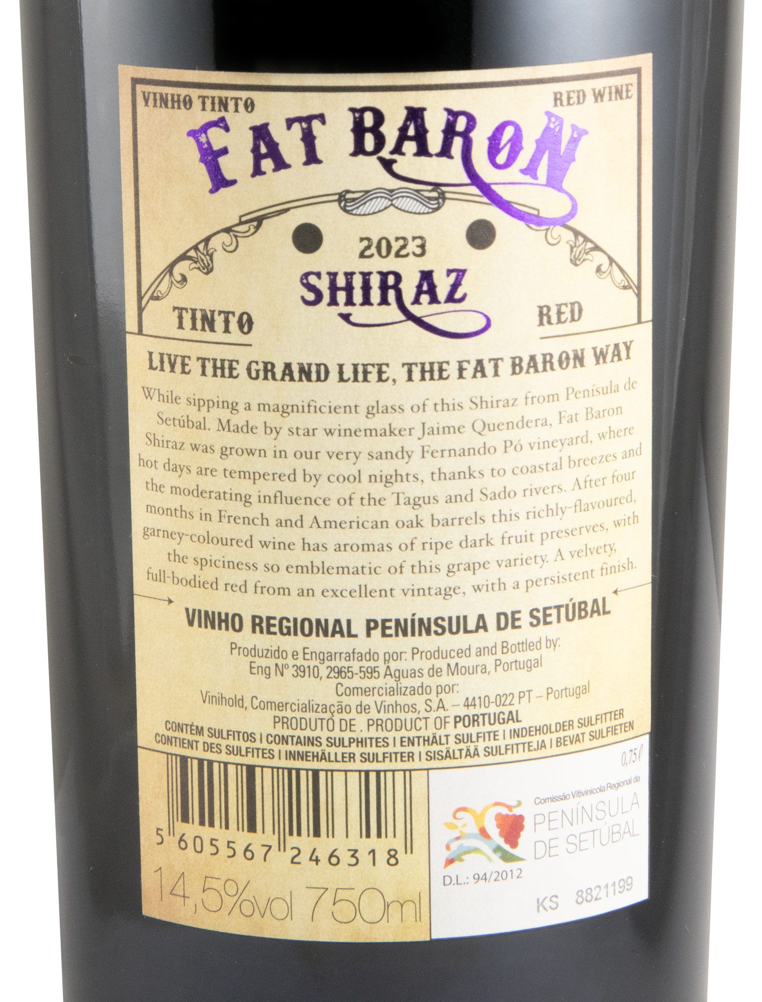 2023 Casa Ermelinda Freitas Fat Baron Shiraz tinto