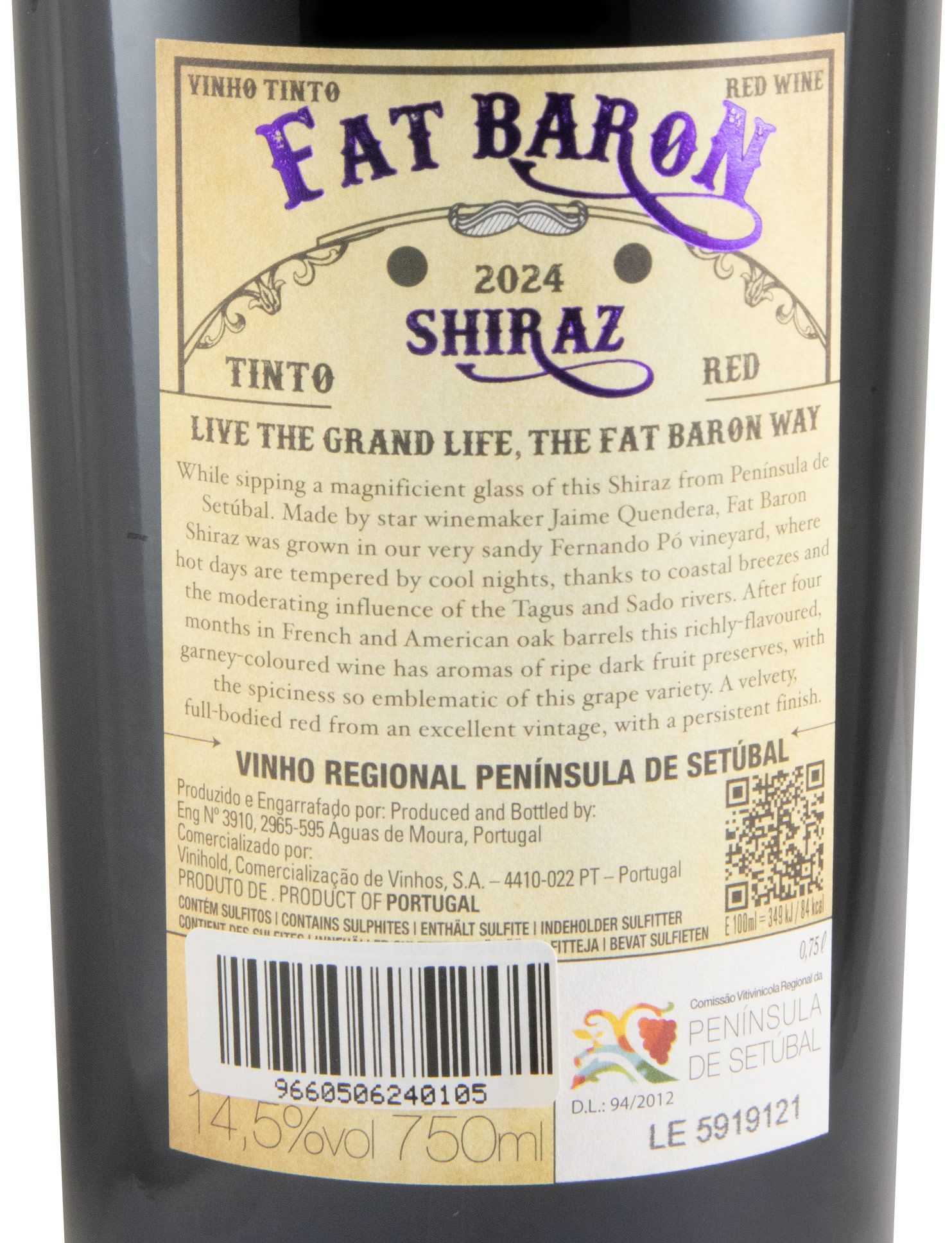 2024 Casa Ermelinda Freitas Fat Baron Shiraz tinto