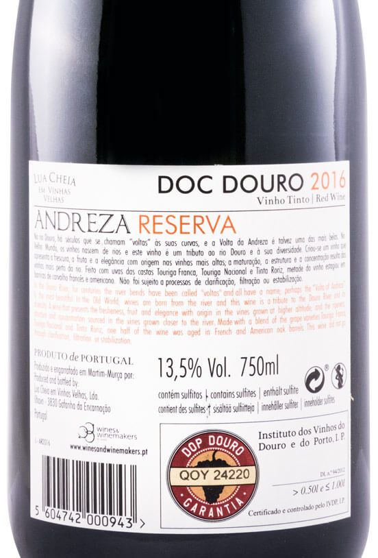 2016 Andreza Reserva tinto