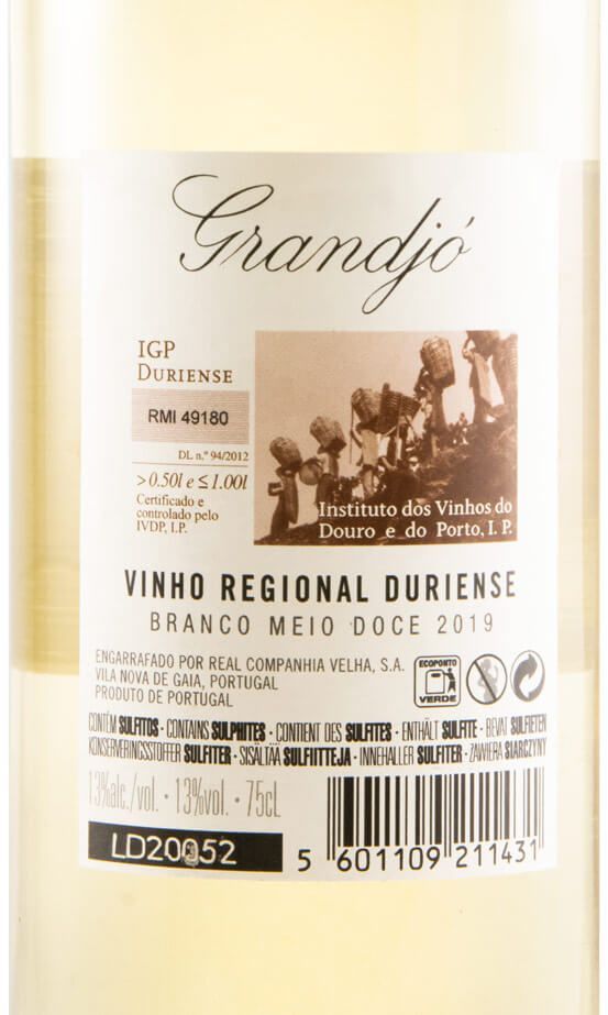 2019 Grandjó Meio Doce branco
