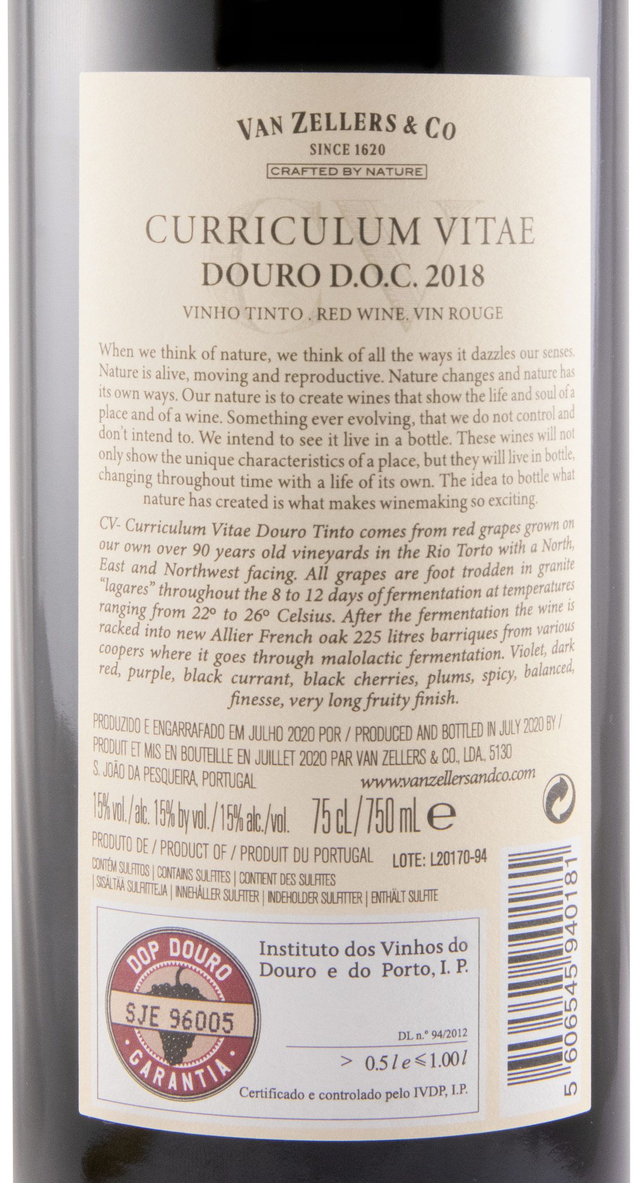 2018 Curriculum Vitae tinto