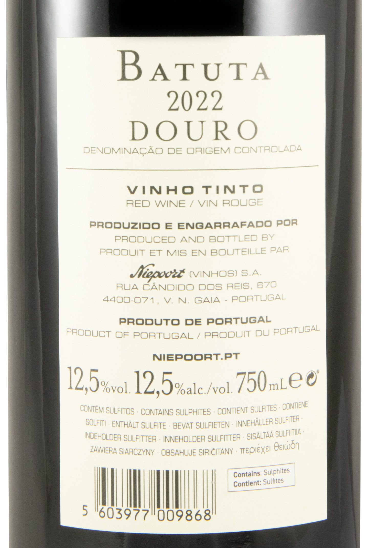 2022 Niepoort Batuta tinto