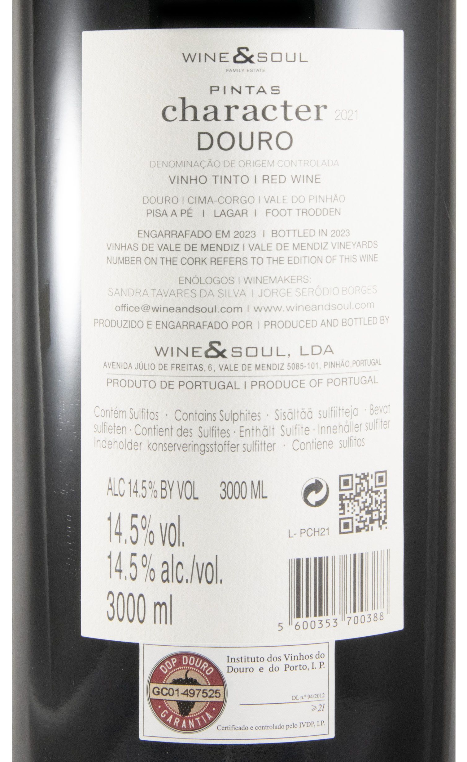 2021 Pintas Character tinto 3L