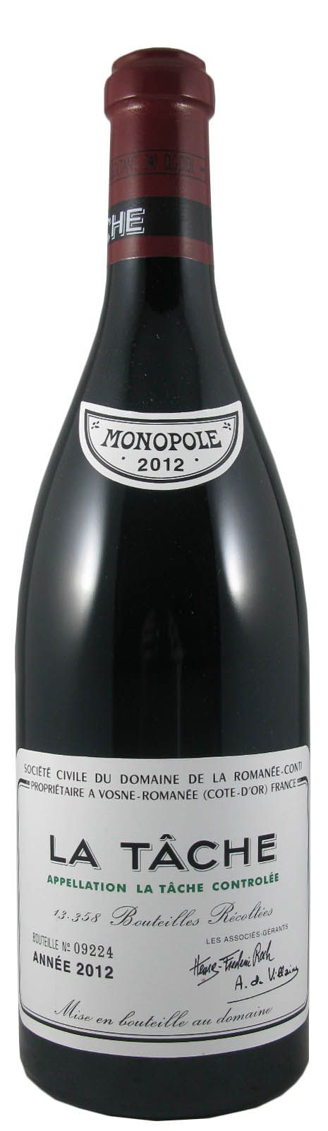 2012 Domaine de la Romanée-Conti La Tâche tinto