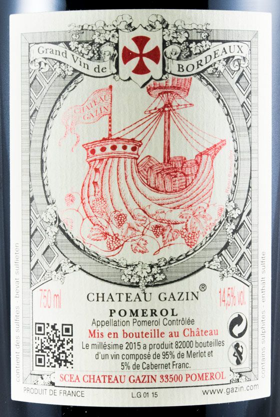 2015 Château Gazin Pomerol tinto