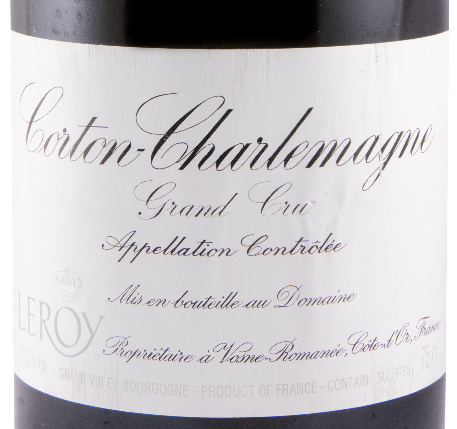 2009 Domaine Leroy Corton-Charlemagne branco