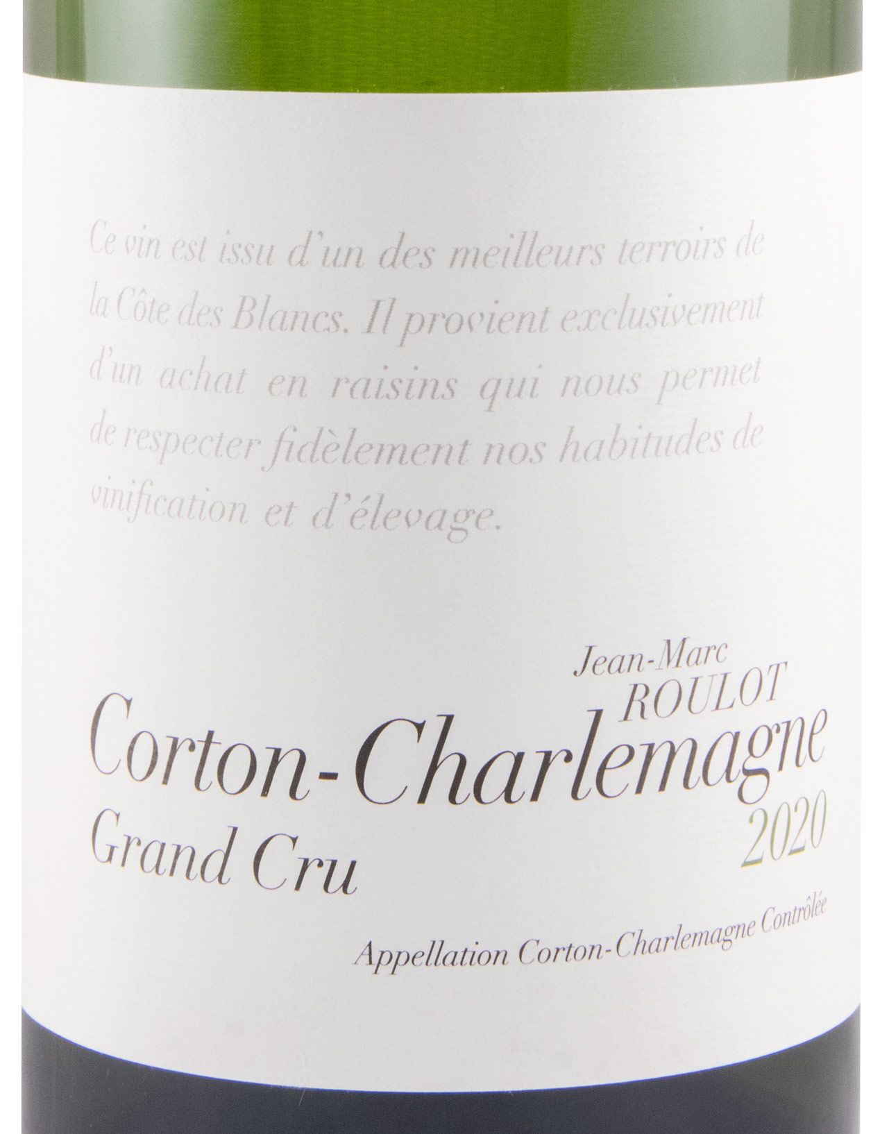 2020 Jean-Marc Roulot Corton-Charlemagne branco